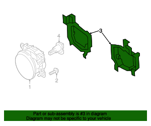 4538260600 - Fog Lamp Assembly Bracket 2016-2019 Smart | Mercedes-Benz ...