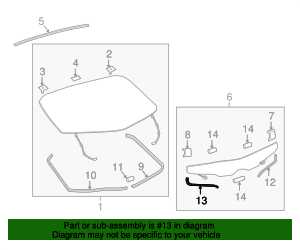 75576-47010 - Reveal Molding - 2017-2022 Toyota Prius Prime | OEM ...