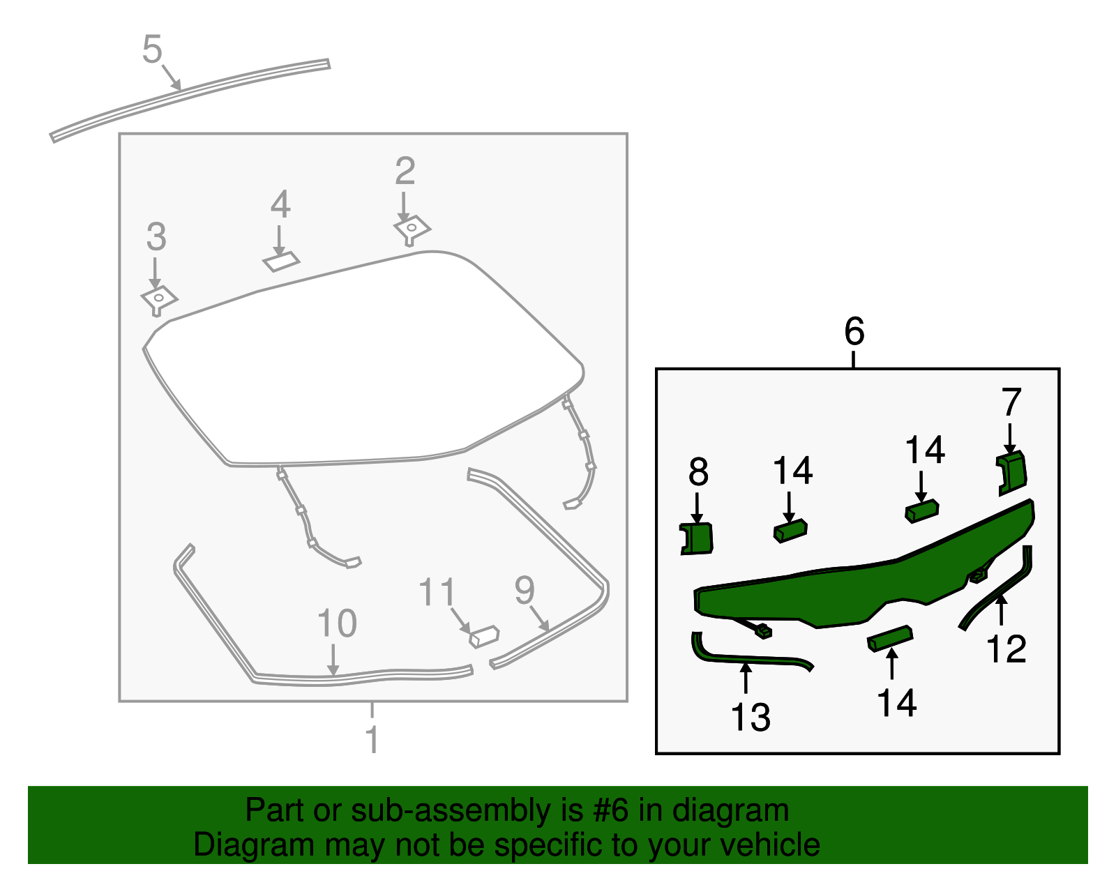 64801-47080 - Lower Glass | Discount Parts Monster