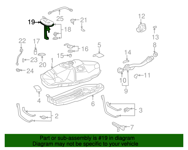 1995-2004 Toyota Fuel Pump Tank Seal 77169-04010 | Toyota Parts Center