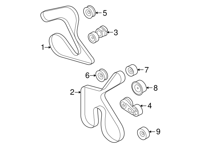 7R3Z-8678-B 2005-2014 Ford Idler Pulley | Fairway Ford Parts