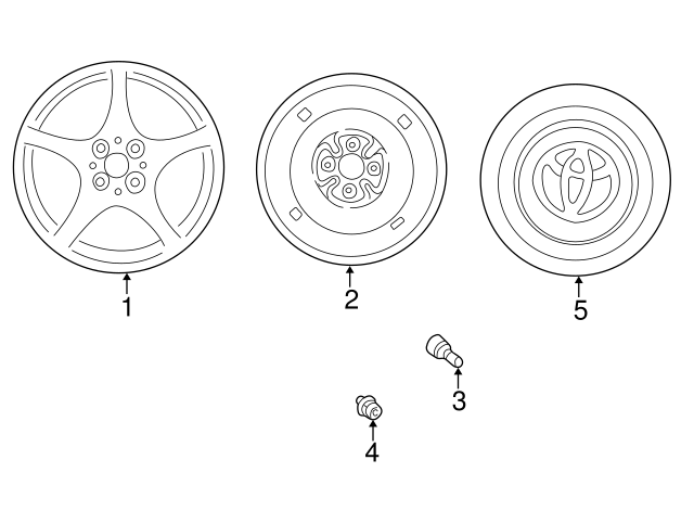 2000-2006 Toyota Spare Tire 42611-1A240 | OEM Parts Online