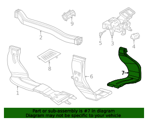 223-831-14-00 - Rear Duct 2021-2023 Mercedes-Benz | Mercedes-Benz USA Parts