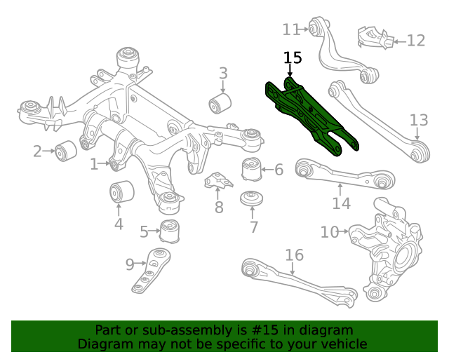 Genuine BMW 33-32-6-861-131 | Lower Control Arm | FREE Shipping on Most ...