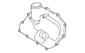 2005-2006 Volkswagen Engine Timing Cover 07K-109-283-D | vwpartscente