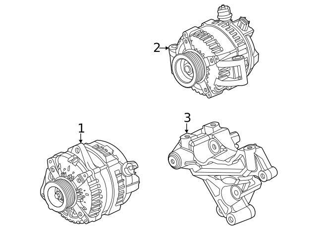 Genuine OEM Ford Part - Alternator LC4Z-10346-A | Genuine OEM Ford ...