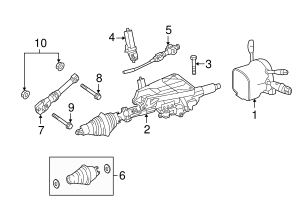 2008-2021 Mercedes-Benz Coupling Shaft 204-462-03-78 | MB Online Parts