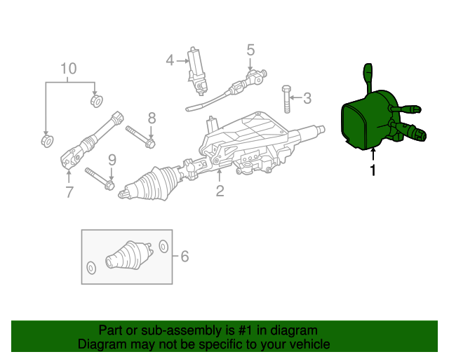 212-900-11-20-9051 - Combination Switch 2013-2018 Mercedes-Benz ...