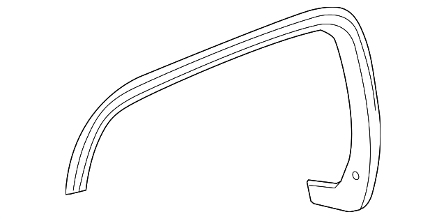 2015-2019 GMC Anthracite Driver Side Front Wheel Opening Molding ...