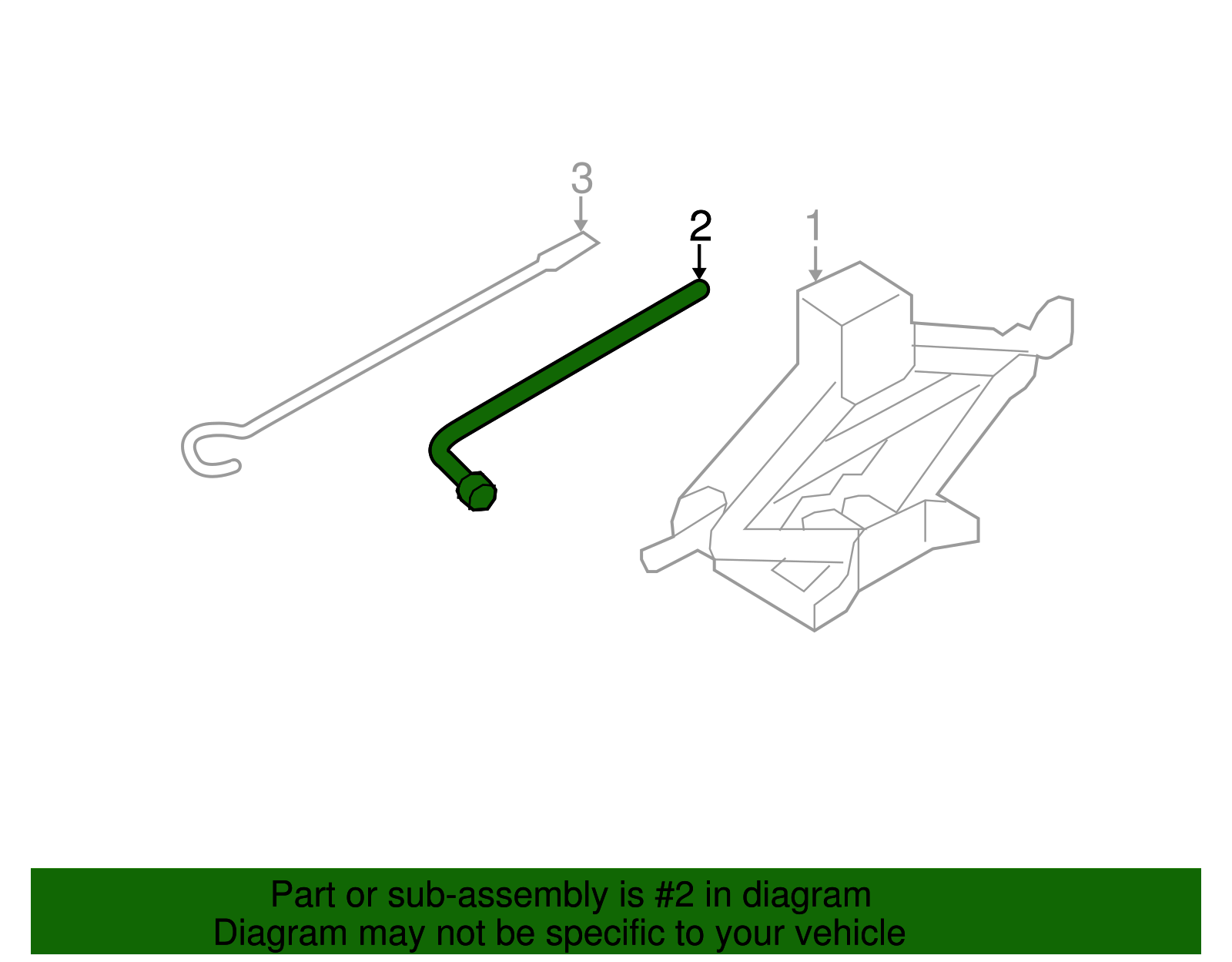 2003-2025 Nissan Wheel Lug Wrench 99545-0U000 | Nissan Parts Plus