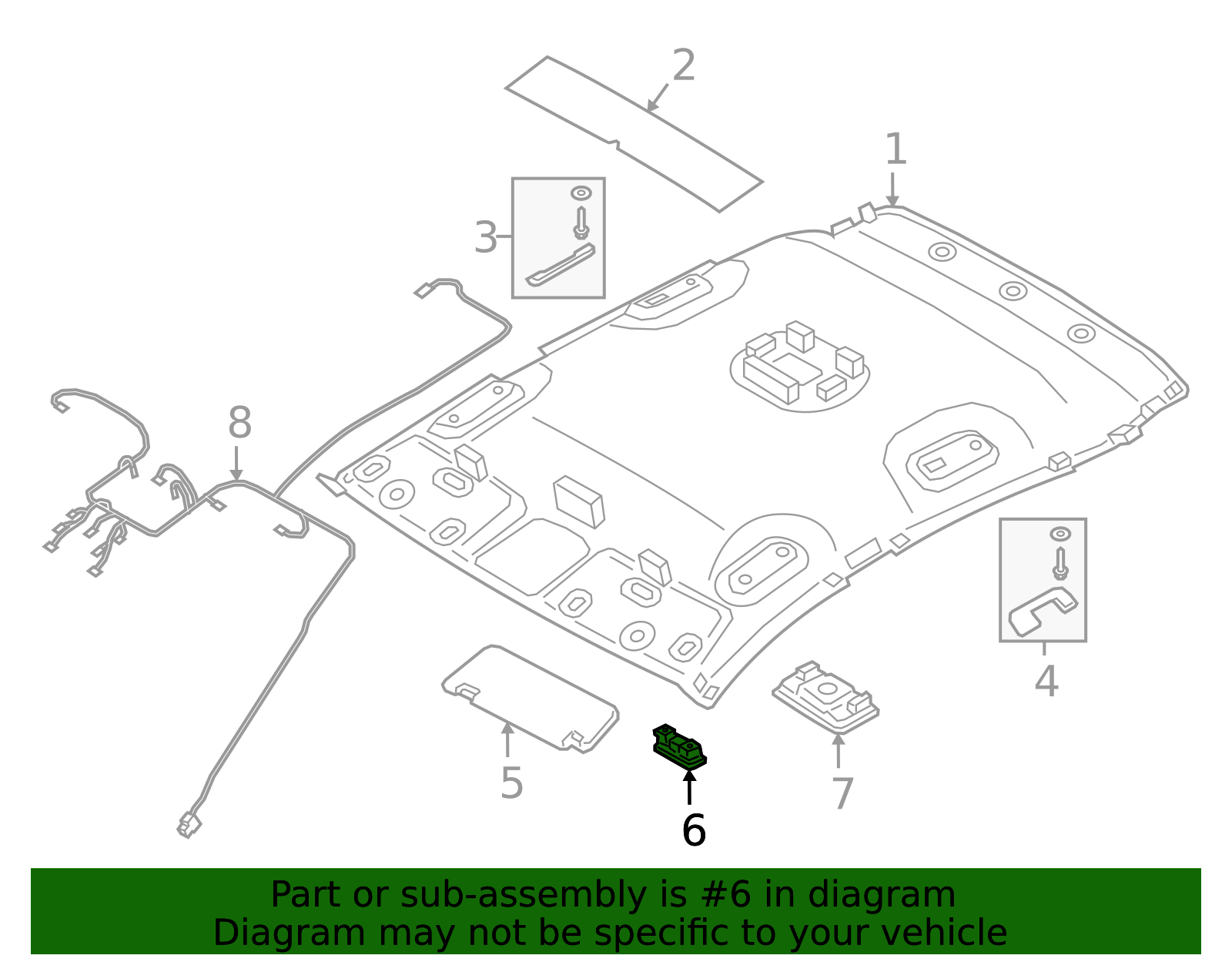 2018-2023 Hyundai Vanity Lamp 92896-L1000-TTX | OEM Parts Online