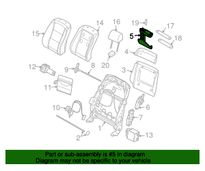 67-31-7-121-096 - Headrest Actuator 2002-2009 BMW | AutoNationParts.com
