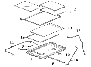 2021-2024 GM Sunroof Air Deflector Spring 84810477 | GM Parts Center