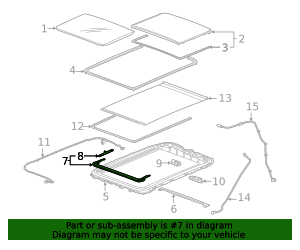 2021-2024 GM Sunroof Air Deflector 87861367 GM | GMPartsDirect.com