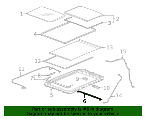2021-2022 GM Sunroof Housing Bracket 84810471 | GMPartsDirect.com