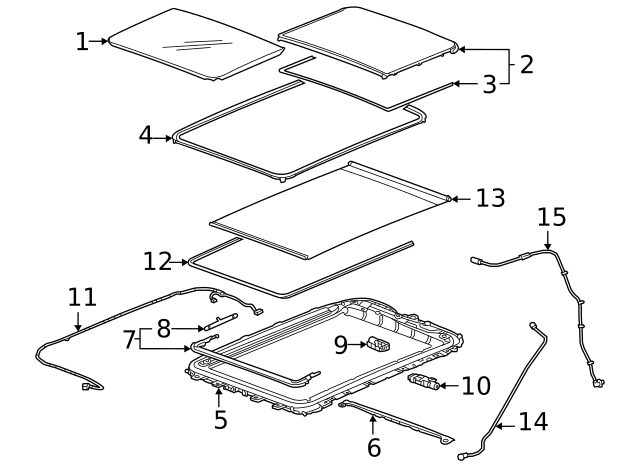 Sunroof Air Deflector 87861367 | TascaParts.com