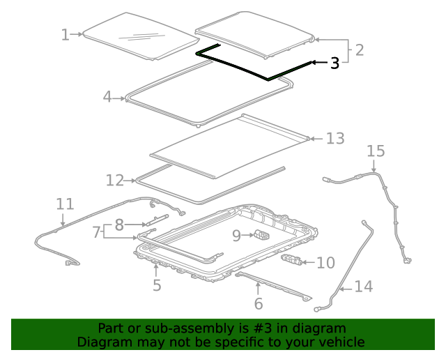 2021-2023 GM Seal Strip 84947928 | GMPartsDirect.com