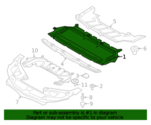 2020-2023 BMW Splash Shield 51-75-8-060-098 | BMWPartsDirect.com