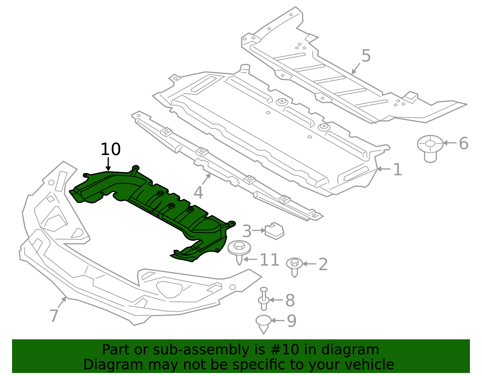 51-75-7-463-446 - 2020-2024 BMW - Under-Body Shield | Buy BMW Parts Now