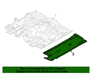 2017-2022 Hyundai Ioniq Under Cover 84145-G2000 | OEM Parts Online