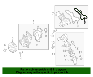 Genuine OEM Ford Part - Gasket BR3Z-8507-A | Genuine OEM Ford Parts ...
