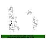 1999-2007 GM Driver Side Front Door Lock Cylinder Rod 15705627 GM ...