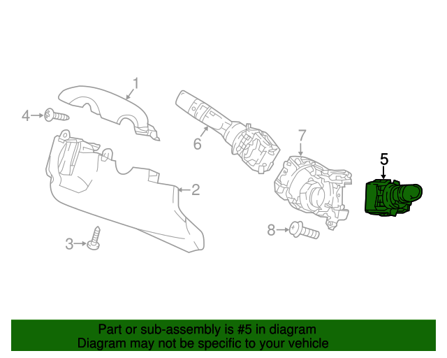 2014-2021 Honda Switch Assembly, Wiper 35256-TV0-A11 | OEM Parts Online