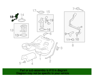 2010-2015 Chevrolet Camaro Fuel Level Sensor Kit with Sensor and Seal ...