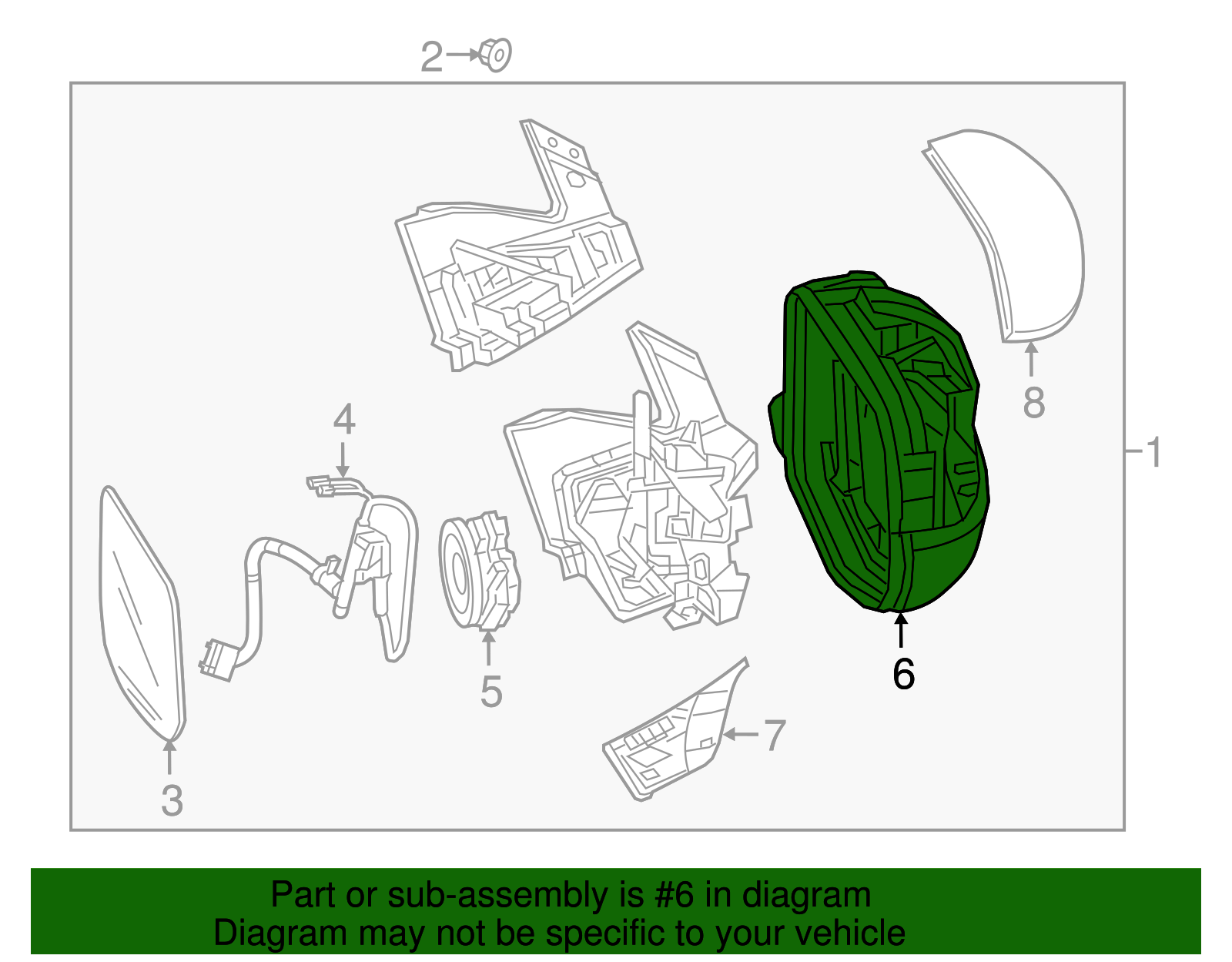 76203-TG7-A02 - Housing Set R - 2019-2021 Honda | Honda Car Parts Direct