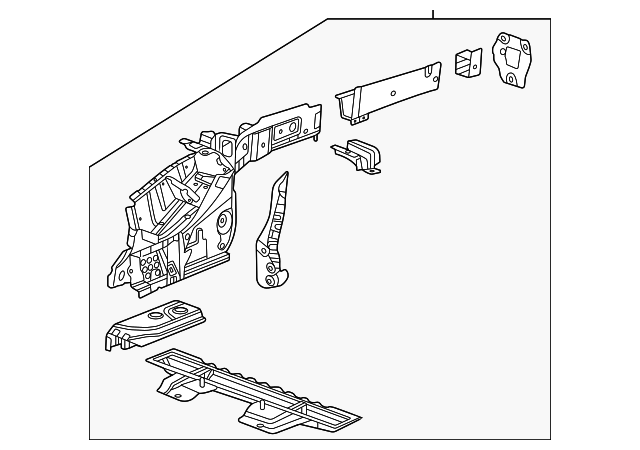 60005720 - Driver Side Underbody Rear Side Rail 2020-2024 Buick Encore ...