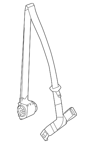 2019-2025 GM Seat Belt Lap And Shoulder Belt 86513030 GM ...