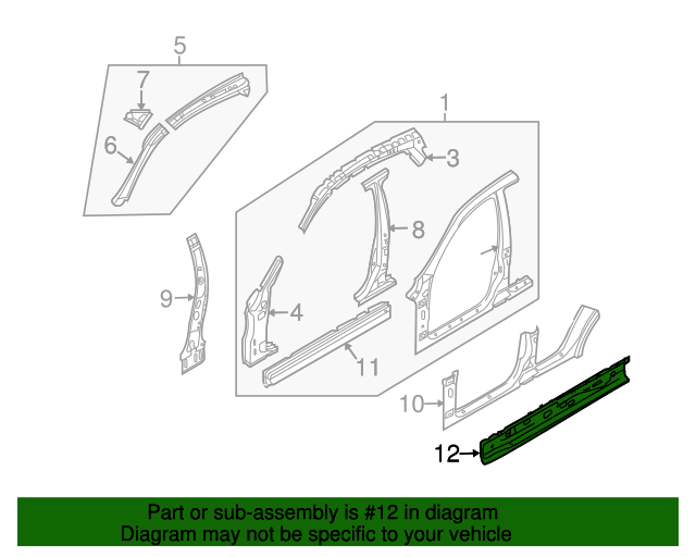76450-1CA0A - Rocker Panel 2009-2017 Infiniti | AutoNationParts.com