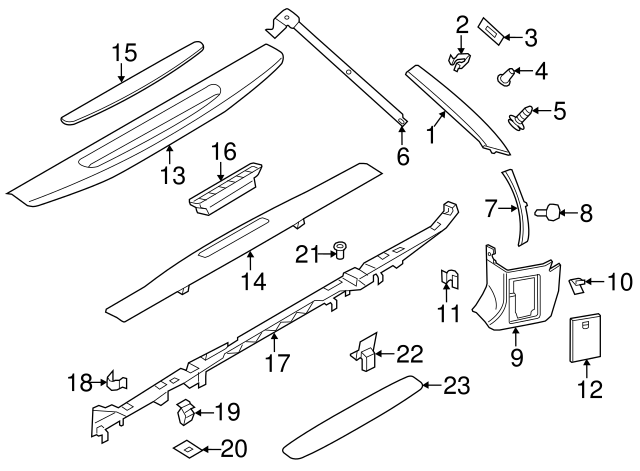 Genuine Porsche 999-507-552-01 |Side Trim Panel Retainer Clip | FREE ...