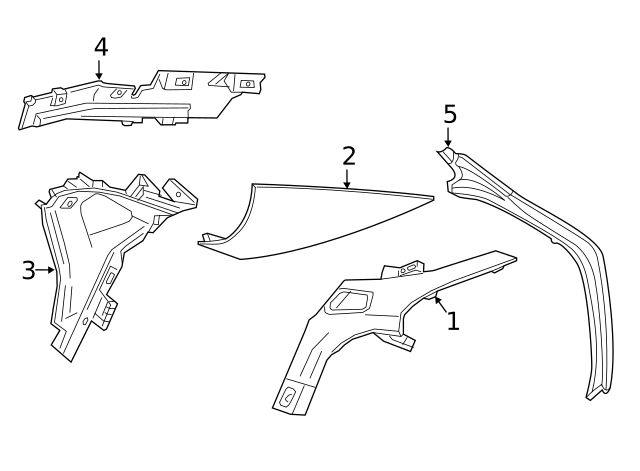 2019-2020 Cadillac CT6 Maple Sugar Rear Passenger Side Seat Belt Guide ...