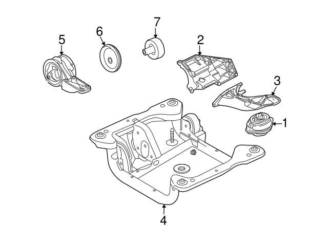 KKB500470 - Engine Mount 2006-2009 Land Rover Range Rover ...