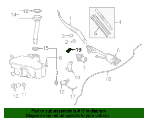 2013-2023 Lexus Nozzle 85381-30240 | Genuine Lexus Parts