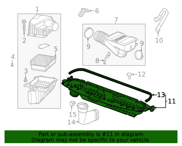 2020-2023 GM Intake Air Baffle 84652599 GM | GMPartsDirect.com