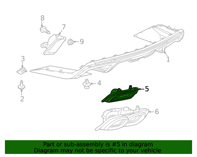 2020-2024 Cadillac CT4 Passenger Side Exhaust Tail Pipe Heat Sleeve ...