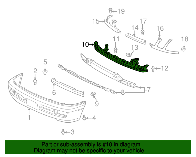 1998-2002 Lexus LX470 Upper Reinforced 52029-60010 | OEM Parts Online