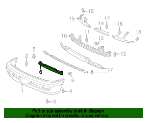1998-2002 Lexus LX470 Bumper Impact Absorber 52611-60010 ...