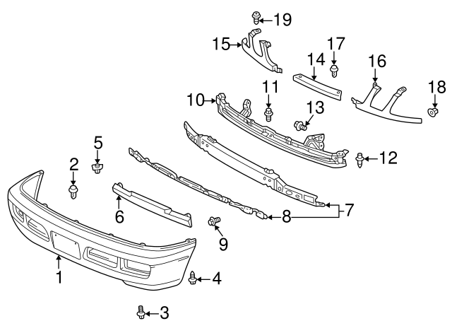1998 Lexus LX470 Impact Bar 52110-60010 | OEM Parts Online