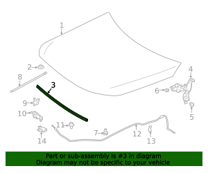 177-887-06-00 - Upper Tie Bar Seal 2019-2023 Mercedes-Benz | Mercedes ...