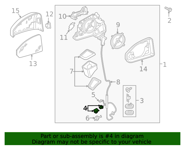 1K0-972-928 - Mirror Assembly Connector 2016-2023 Audi | Audi OEM Parts