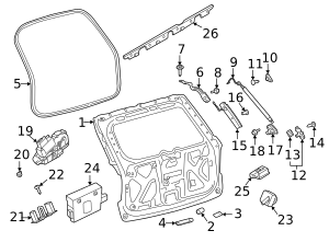 2013-2023 Ford Lift Gate Bumper BB5Z-16758-A | Blue Springs Ford Parts