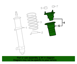 2011-2017 Lexus Strut Mount 48680-50200 | OEM Parts Online
