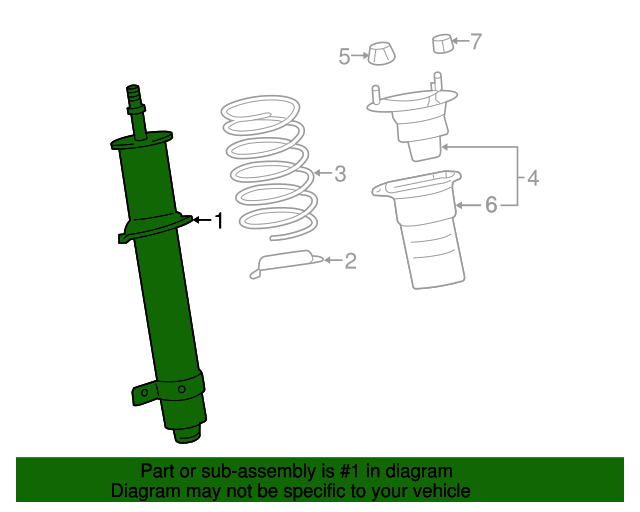 2013-2017 Lexus Strut 48520-80378 | OEM Parts Online