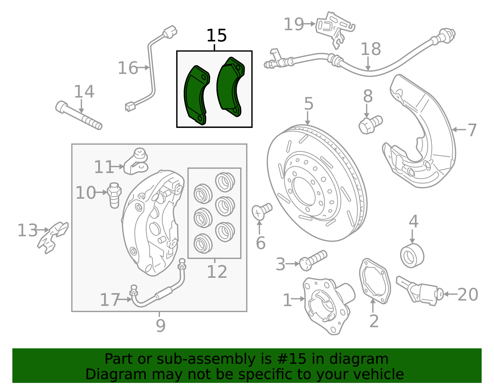 2010-2023 Porsche 1 Set Of Brake Pads 971-698-151-AE | OEM Parts Online