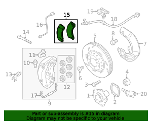 2010-2023 Porsche 1 Set Of Brake Pads 971-698-151-AE | OEM Parts Online