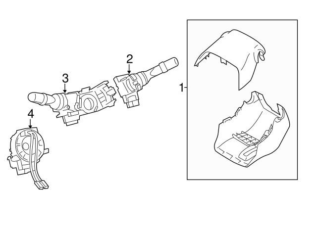 45286-76901 - Steering Column Cover 2011-2013 Lexus CT200h | AutoNation ...