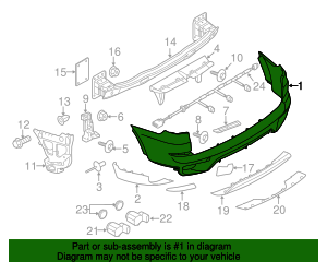 51127227787 - 2011-2013 BMW X5 Bumper Cover (51-12-7-227-787) | BMW of ...